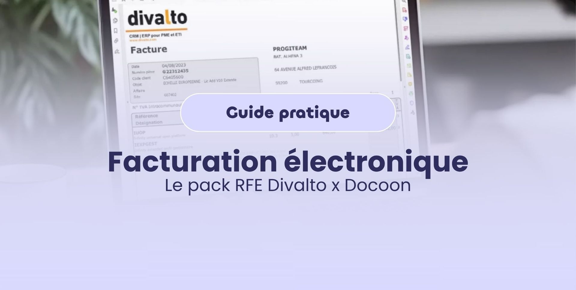 Facturation électronique : l'offre packagée De Divalto et Docoon